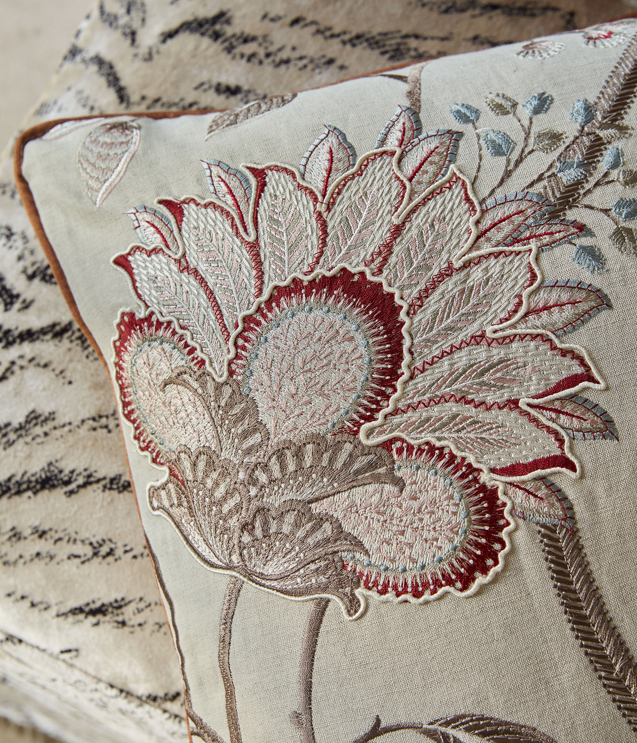 Shalimar Red/Mushroom - James Hare